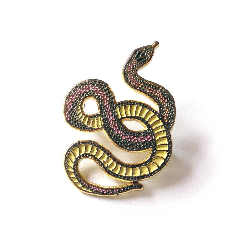 Snake Enamel Pin – Gold Crow Co.