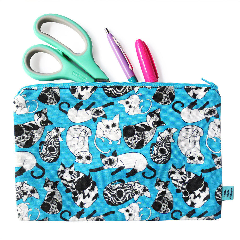 All Over Cats Zipper Pouch – Gold Crow Co.